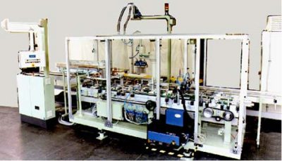 Collapsible cardboard box packing machines HFM-01/DUO for household and ...